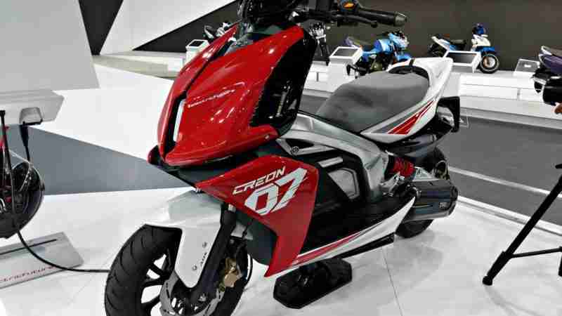 TVS Creon electric scooter concept unveiled at Auto Expo 2018 ...